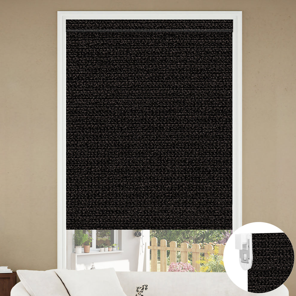 Eclipse No Drill Motorized Roller Shades | Kincmo